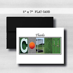 Personalized Field Hockey Coach Thank You Card, 5"x 7" FLAT CARD, Greeting Cards