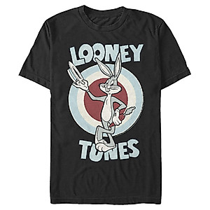 Looney Tunes Men's Bugsy T-Shirt, Black, Medium