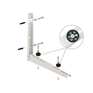 AC Parts Mini Split Air Conditioner Bracket, Wall Mounting Support Brackets for 9000 BTU - 36000 BTU Ductless AC Condenser Units,Support up to 440lbs, Heavy Duty