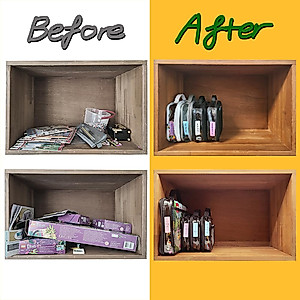 holay 4 Packs PVC Zippered Blocks Set, Toy, Clay, Board game Storage Organizer Case (Name Tag, Manual Pocket) (Gray, Large)