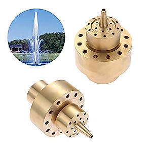 Hicello 1" Brass DN25 Fountain Nozzle Column Water Fountain Nozzle Sprinkler Spray Head for Garden Pond Bring Beautiful Visual Effects