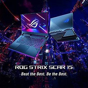 ASUS 2023 ROG Strix Scar 15 15.6" 300Hz IPS Type FHD Gaming Laptop, AMD Ryzen 9 5900HX, 64GB RAM, 2TB PCIe SSD, Backlit Keyboard, GeForce RTX 3080, WiFi 6, Windows 11, Gray, 32GB SnowBell USB Card