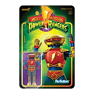 Super7 Mighty Morphin Power Rangers Alpha 5-3.75" Power Rangers Action Figure Classic TV Show Collectibles and Retro Toys
