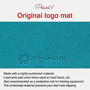 Primasole Yoga Mat with Carry Strap for Yoga Pilates Fitness and Floor Workout at Home and Gym 1/4 thick (Jango Green Color) PSS91NH004A