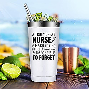 BIRGILT Nurse Gifts For Women - Nurse Appreciation Gifts - Nurses Week Gifts - Nurses Day 2023 Gifts - 20oz A Truly Great Nurse is Hard to Find Tumbler