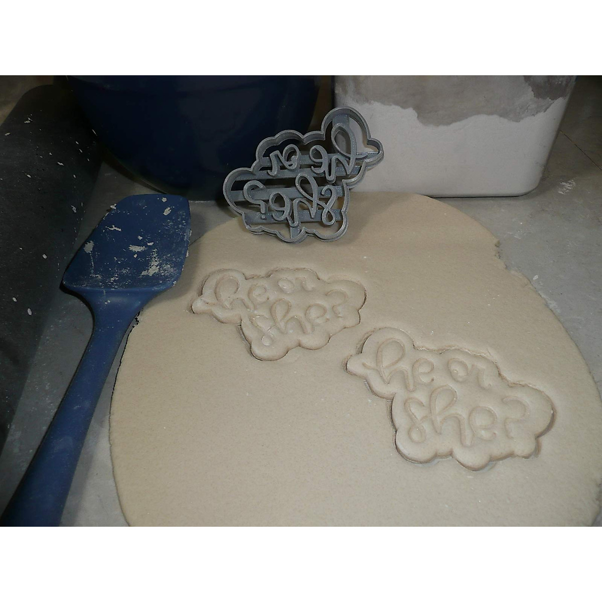 PUTTERS OR PEARLS GENDER REVEAL BABY SHOWER SET OF 3 COOKIE CUTTERS MADE IN USA PR1436