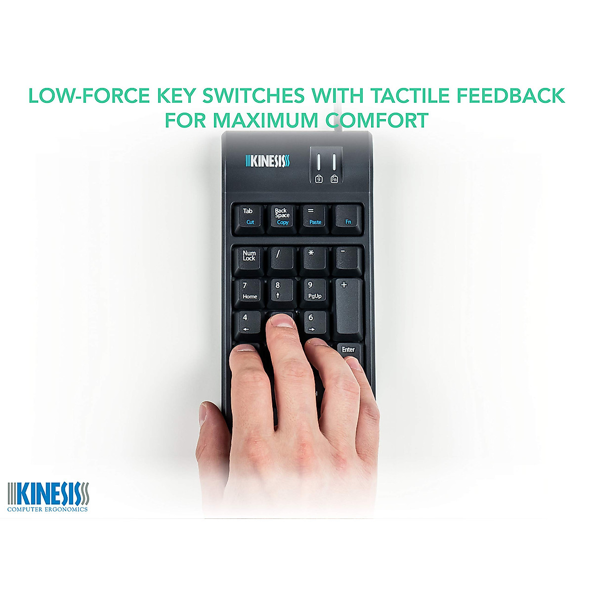 KINESIS USB Freestyle2 Numeric Keypad (PC), Dark gray