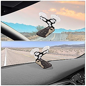 YiePhiot Windshield Suction Cup Mount Holder Compatible with Cobra Radar Detectors Cobra RAD 450, 8-Band, ESD-6100, ESD-7000, XRS-9300, PRO-9780 and All Recent Models (Bracket & 6 Suction Cups)
