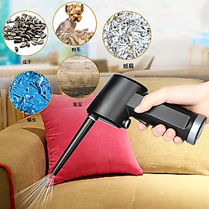Electric Air Duster for Keyboard Cleaning, Rechargeable 6000mAh Battery, Cordless, Powerful, Energy-Efficient, Replaces Compressed Gas Cans, Air Blower for Electronics, Computers