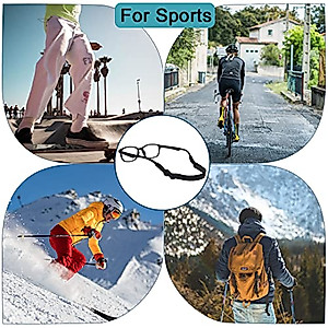 Festty Glasses Strap Sports, Sunglasses Strap for Kids Men Women, Adjustable Eyeglasses Strap Holder, Sports Eye Glasses Strap, Eyeglass Strap for Sports, Black/3PCS