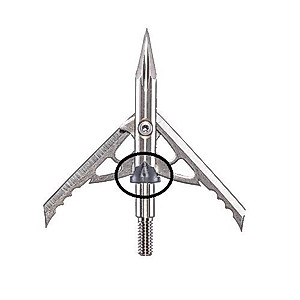 Rage Replacement Shock Collar Hypodermic Trypan Crossbow Titanium Construction 2" Cut, Silver, One Size (R35207)