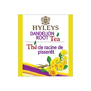 Hyleys Natural Wellness Dandelion Root & Green Tea - 25 Tea Bags (100% Natural, Sugar Free, Gluten Free and Non-GMO)