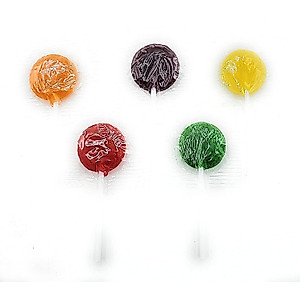 SWEETSOME Lollipops Assorted Fruit Flavor Suckers– 5 Fruity Flavors – Hard Candy – Individually Wrapped - Bulk Candy Pack (2 Pound)