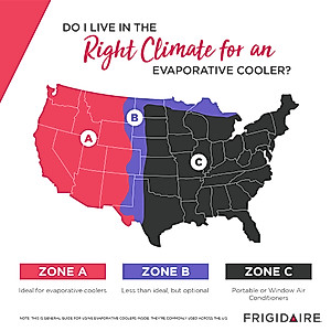 Newair Evaporative Cooler 412 CFM 215 sq. ft. Portable Freestanding Home Air Cooler 3 Fan Speeds Dual Direction Oscillation White Evap Cooler