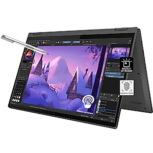 Lenovo IdeaPad Flex 5 5i 15.6" FHD 2-in-1 Touchscreen (Intel 4-Core i7-1165G7, 16GB RAM, 1TB PCIe SSD, Webcam, Active Stylus), Full HD IPS Convertible Laptop, Fingerprint, Backlit, Windows 11 Home