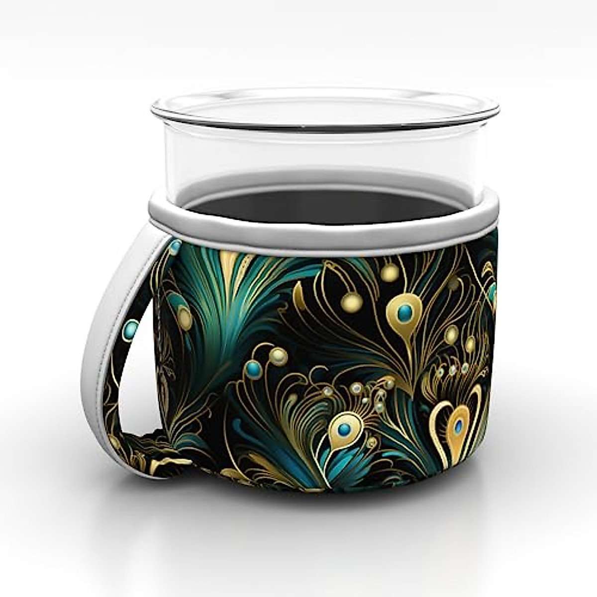 TakeFlight Neoprene Ice Cream Sleeve for Ninja Creami Pints - Chilled Comfort for Your Frozen Favorites - Thermal Insulation Cozy to Prolong Ice Cream Freshness - Enhanced Grip Handle, Hand Washable