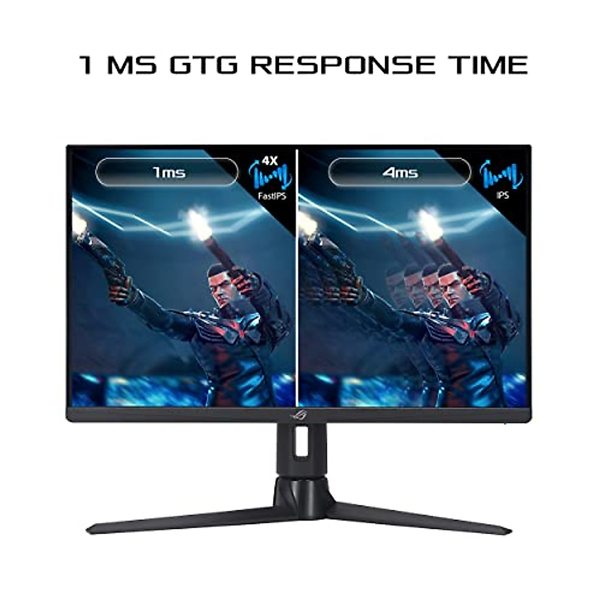 ASUS ROG Strix 24.5” 1080P Gaming Monitor (XG256Q) - Full HD, Fast IPS, 180Hz, 1ms, G-Sync Compatible/FreeSync, DisplayPort, HDMI, DisplayHDR400 , BLACK