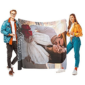 Custom Blankets with Photo, Gifts for mom Personalized Photo Blankets, Customized Blankets with Picture, Personalized Gifts for Women Men, Personalized mom Gifts for Mothers Day