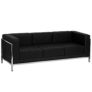 Flash Furniture HERCULES Imagination Series Black LeatherSoft Sofa & Chair Set