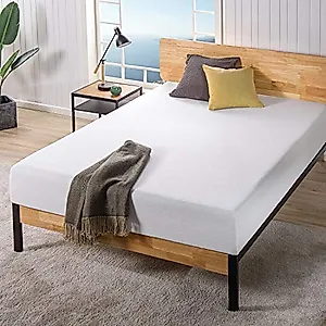 ZINUS 10 Inch Ultima Memory Foam Mattress, Pressure Relieving, CertiPUR-US Certified, Mattress-in-a-Box and Yelena 14 Inch Metal Platform Bed Frame, Steel Slat Support, Easy Assembly, Queen