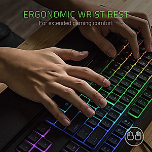 Razer RZ01-02410100-R3U1 19-Button Gaming Mouse, Black & Razer Ornata RGB Mecha-Membrane Keyboard, Black