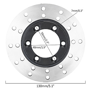 YC Yier Front Steering Wheel Tie Rod Kit Gear Rack Pinion Shaft & 4 Stud Wheel Hub Steering Knuckle & Twin Brake Caliper Disc Rotor DIY Parts for Go Kart Go Cart Golf Cart ATV Quad Buggy 4 Wheeler