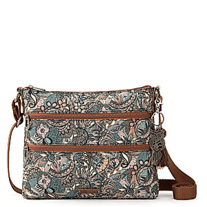 Sakroots Artist Circle Basic Crossbody in Eco Twill, Adjustable Crossbody Strap, Sienna Spirit Desert