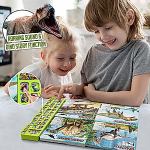 Dinosaur Toys for Kids 3-5 Dinosaur Book with Sounds 30 Species Names & Realistic Sounds Interactive Dinosaur Toys for Boys Girls Kids 2 3 4 5 6 7 Year Old Dinosaur Toys for Kids Gifts