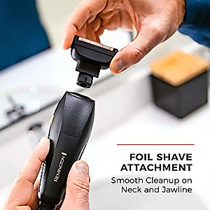 Remington Ultimate Precision Haircut Kit Powered Hair Clipper, 6"x4"x2", Black