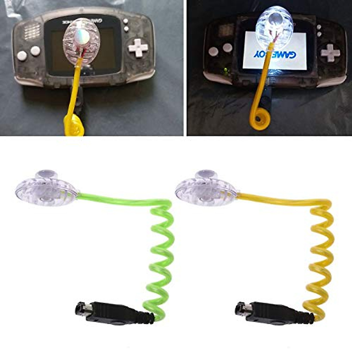 New Flexible Worm Light Illumination LED Lamps for Gameboy Advance GBA Console