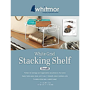 Whitmor Wire Grid Stacking Shelf Small