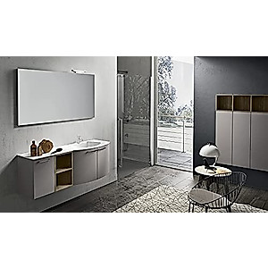 Greenspring Brushed Nickel Bathroom Faucet Single Handle One Hole Modern Vanity Sink Faucet Deck Mount Brass Commercial Lavatory Basin Bath Tap with Pop Up Drain and Cover Plate