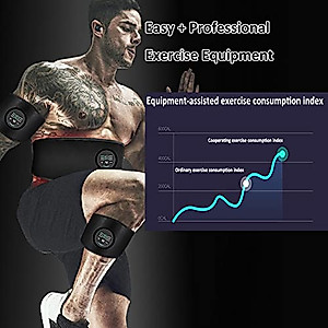 Jenylu AB Stimulator Toning Belt, Muscle Toner, Abdominal Training Belt Exercise Workout Equipment Machine, Portable Fitness Equipment for Home