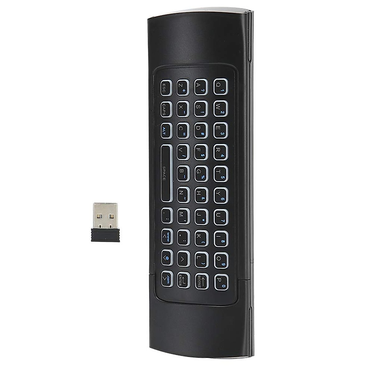 VINGVO Wireless Keyboard, Infrared Sensor Infrared Keyboard, Double Sides Keyboard with Remote Control 2.4G Backlight Gaming Pads for PC, Projectors, TV Boxes, Home Theater