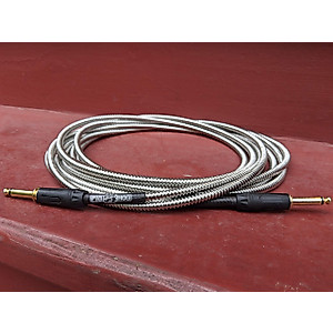 Pig Hog PHAC-20R Armor Clad Right-Angle 1/4" to 1/4" Guitar Instrument Cable, 20 Feet