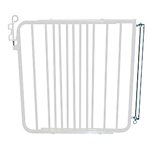 Cardinal Gates MG15 Auto-Lock Baby Gate - Adjustable Indoor Dog Gate - Aluminum Safety Gate for Kids & Pets - 26.5 to 40.5 Inches Wide - White