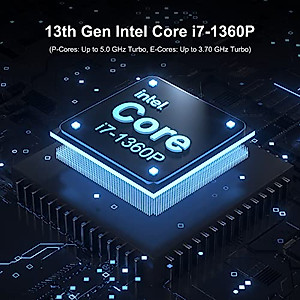 Intel NUC 13 PRO NUC13ANHi7 Arena Canyon, 13TH Gen CPU, 32GB RAM 1TB SSD, Intel Core i7-1360P, Win 11 Pro Mini Desktop Computer, 8K/4K UHD, Gigabit Ethernet/WiFi-6/VESA for Business/Office/Home