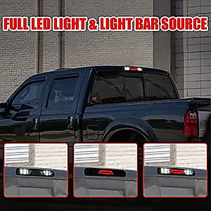 RANSOTO 3rd Third Brake Light Compatible with 1999-2016 Ford F250 F350 F450 F550 Super Duty/Ranger/Mazda B-Series Replaces YC3Z13A613BA Cargo LED Bar High Mount Lamp Stop Tail Light