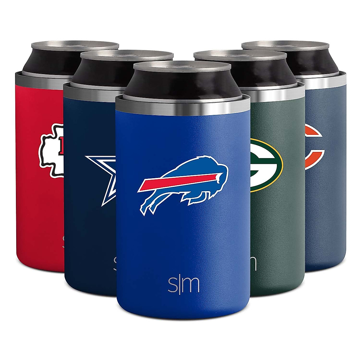 Simple Modern Officially Licensed NFL Buffalo Bills Gifts for Men, Women, Dads, Fathers Day | Insulated Ranger Can Cooler for Standard 12oz Cans - Beer, Seltzer, and Soda
