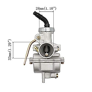 PZ20 Carburetor with Air Filter Gaskets for Kazuma Baja 50cc 70cc 90cc 110cc 125cc TaoTao 110B NST SunL Chinese Quad 4 Stroke ATV 4 Wheeler Go Kart Dirt Bike Honda CRF50F XL75 CRF80F XR50R