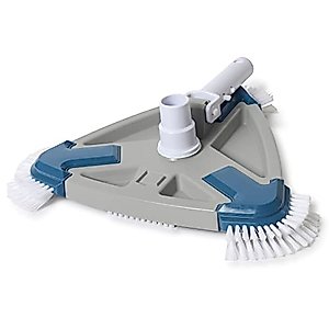 Milliard Deluxe Pool Vacuum Head/Weighted Triangle Shape/for Inground and Above Ground Swimming Poools (Blue, Grey, White)
