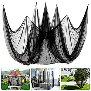2 Pcs Garden Net Barrier - 10 x 13 ft for Each Bird Garden Screen Mesh Netting, Heavy Duty Garden Mesh for Terraces Balconies Patios Protecting Your Skin Plants Vetegables DIY (Black)