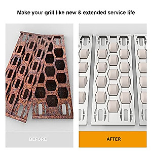 GLOWYE 16.5" Flame Tamers Ceramic Briquettes Replacement for Turbo 720-0057 CG3CKW CG4CKW CK4CKWN Elite CG3TDN CG5TDN XG3TCN XG4TDN 720-0057 Classic CG3TCN CG4TCN