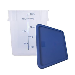 CenPro 29A-089 Square Food Storage Containers with Lids, 18 Qt. (12 Pack)