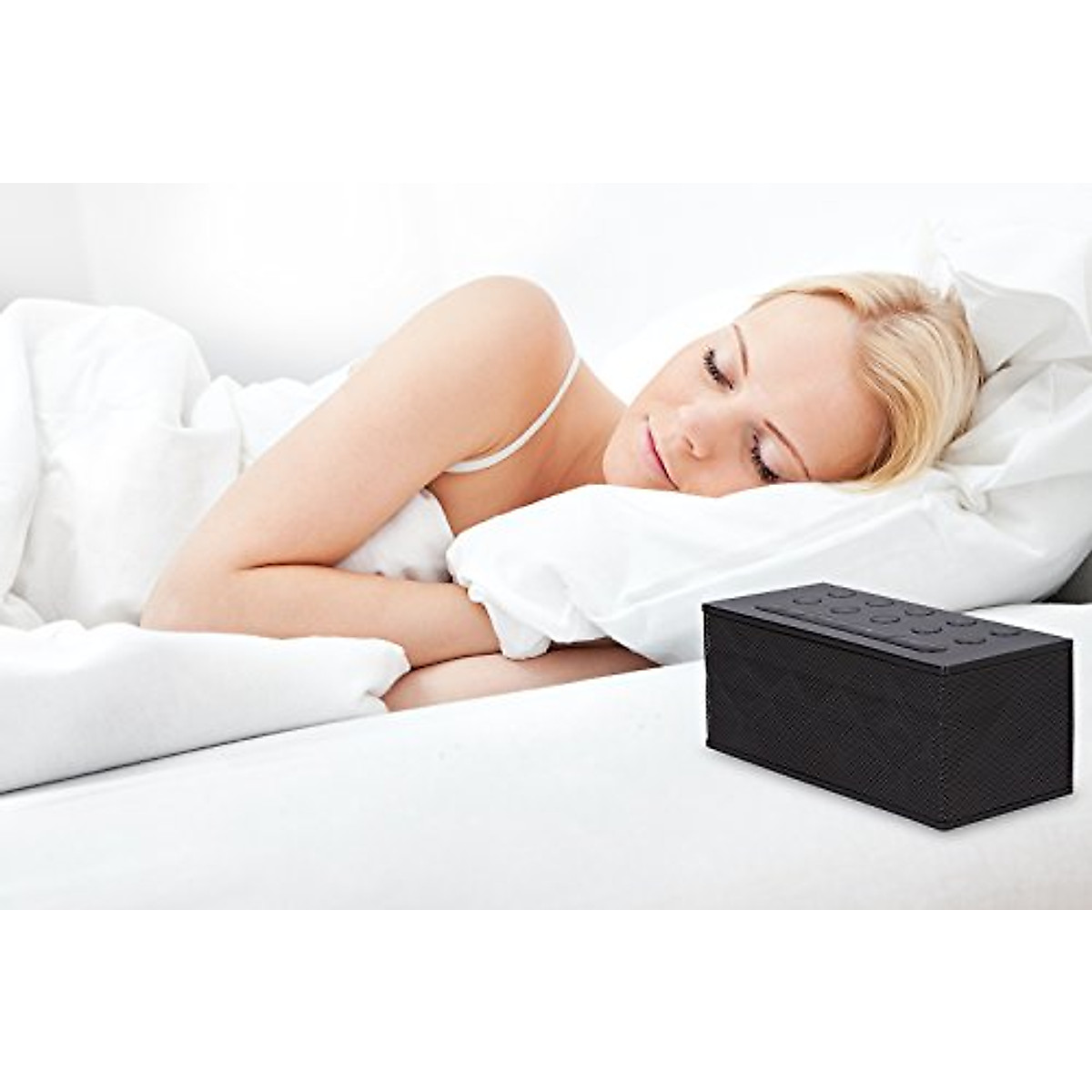 Big Red Rooster White Noise Machine - Sound Machine For Sleeping & Relaxation - 10 Natural and Soothing Sounds - Plug In Or Battery Powered - Portable Sleep Sound Therapy for Home, Office or Travel