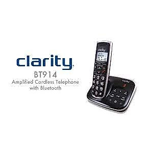 Clarity BT914 Severe Hearing Loss Cordless Phone with BT914HS Expandable Handset