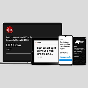 LIFX Color, 1100 lumens BR30 E26, Wi-Fi Smart LED Light Bulb, Billions of Colors and Whites, No Bridge Required, Works with Alexa, Hey Google, HomeKit and Siri, Multicolor (1-Pack)