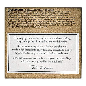 Dr. Miracle's Temple and Nape Gro Balm - For Healthy Hair Growth, Contains Wheat Protein, Aloe, Vitamin A, Vitamin D, Strengthens, Promotes Growth, 4 oz