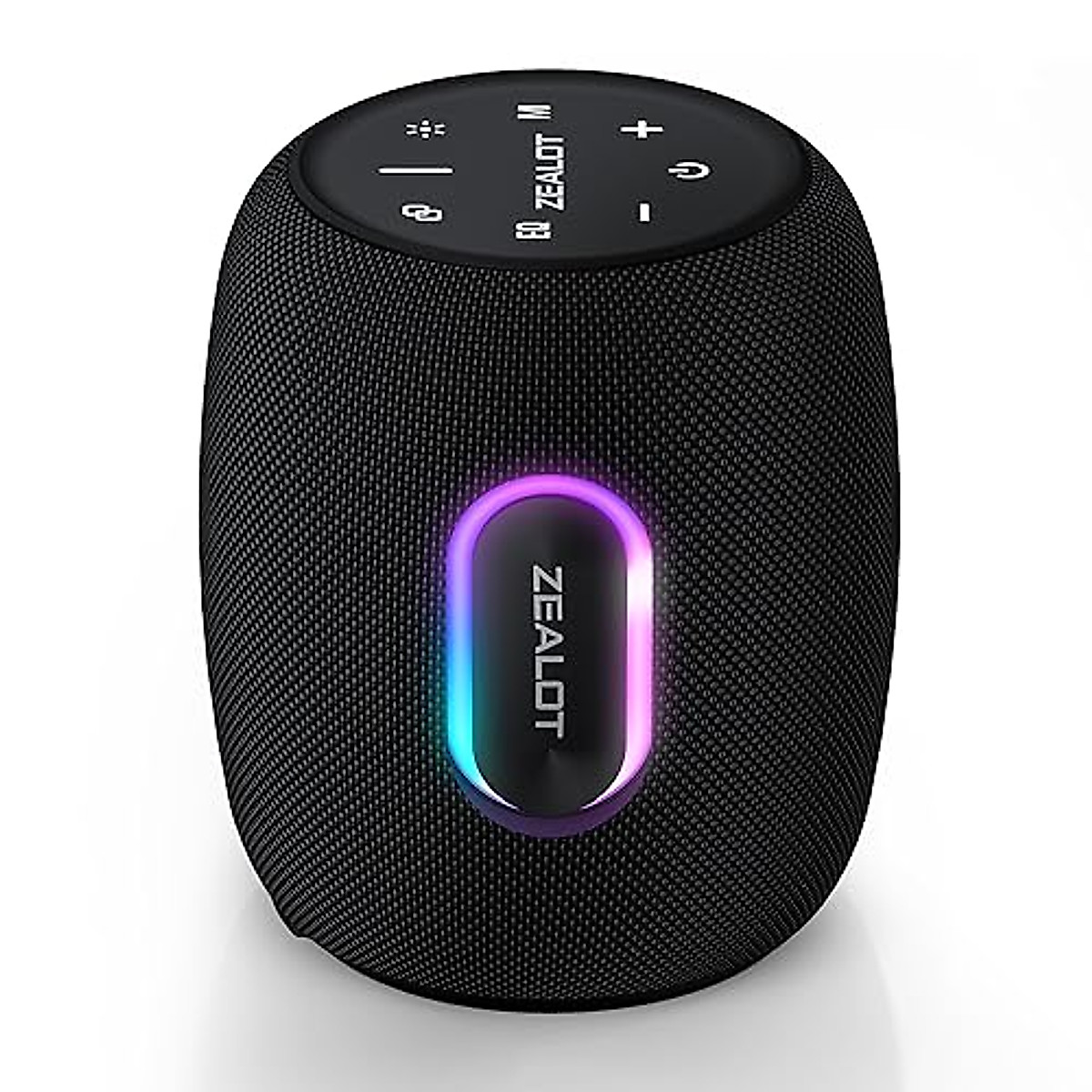 ZEALOT Bluetooth Speakers,360° Surround 75W Portable IP67 Wireless Bass Boost Speakers with Subwoofer,Bluetooth 5.2 Stereo Dual Pairing Speakers,Lights,50H Playtime for Home,Party,Gift