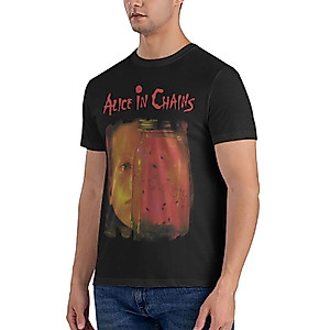 Alices in Chainss Novelty Men's T-Shirt Short Sleeve T-Shirts 6X-Large